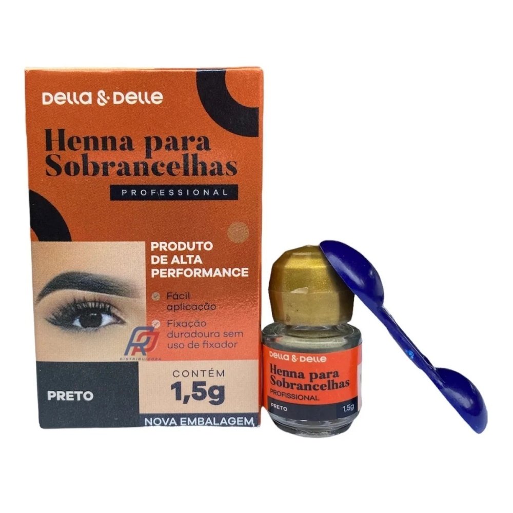 Henna Della e Delle - Henna Preta - 1,5g