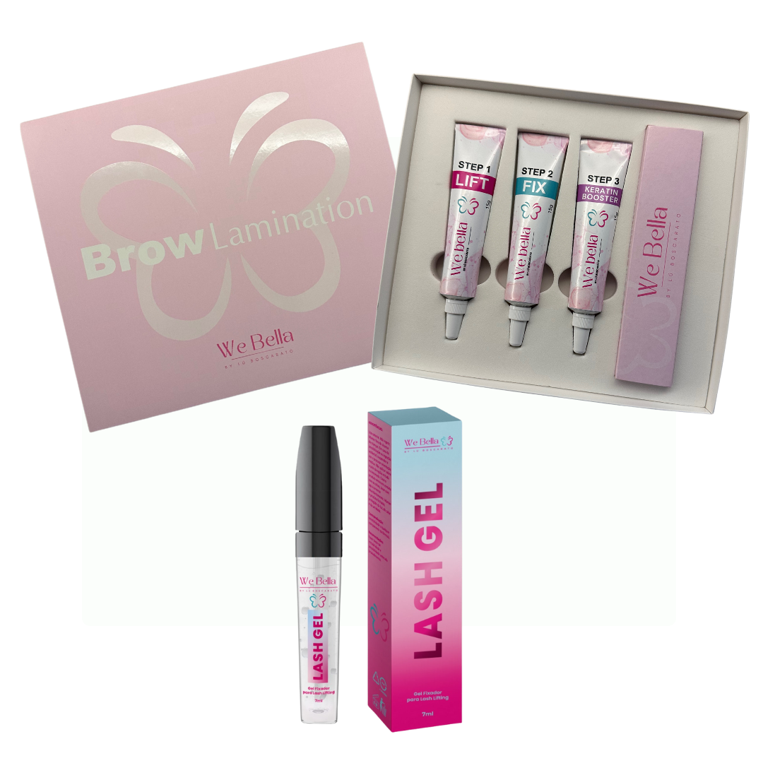 Kit Brow Lamination e Lash Gel Cola para Lash Lifting We Bella