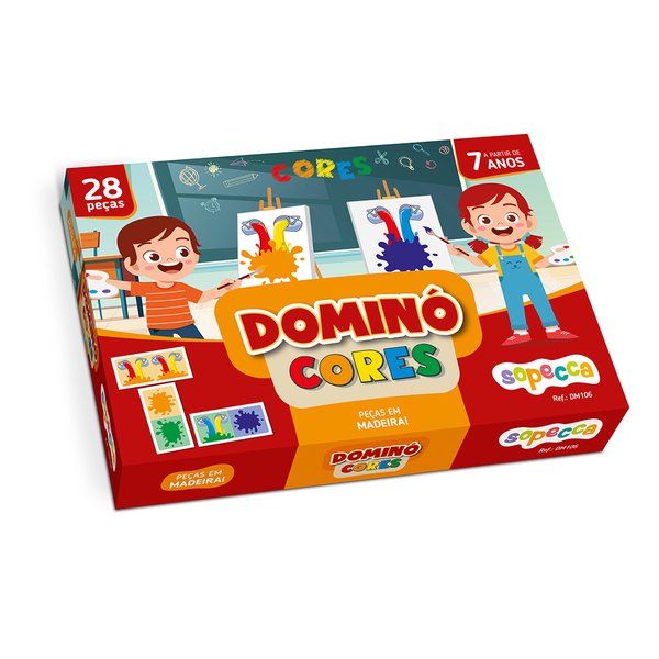 Jogo Dominó das Cores - Sopecca