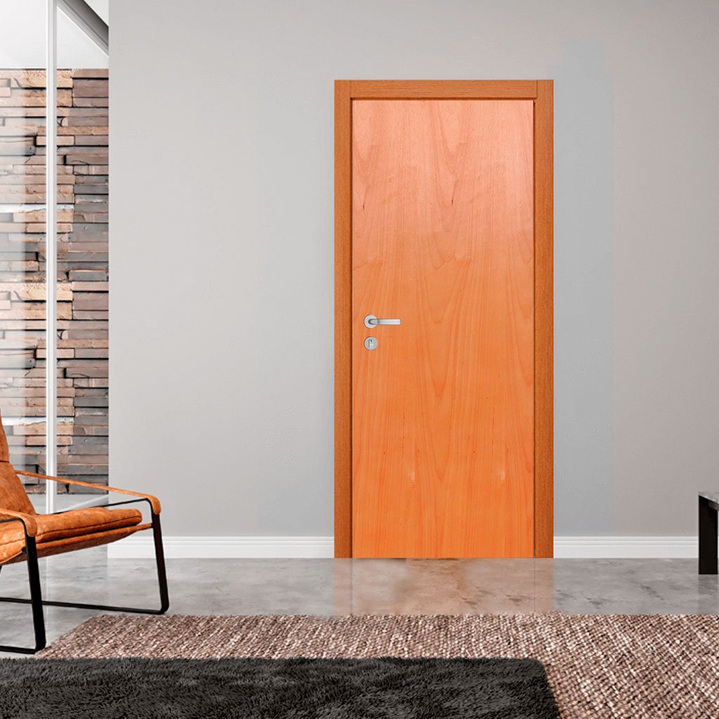 Porta Lisa Laminada Jequitiba Rosa Otima Portas