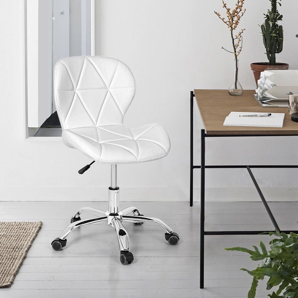 Cadeira Office Eiffel Slim Base Giratória Branca