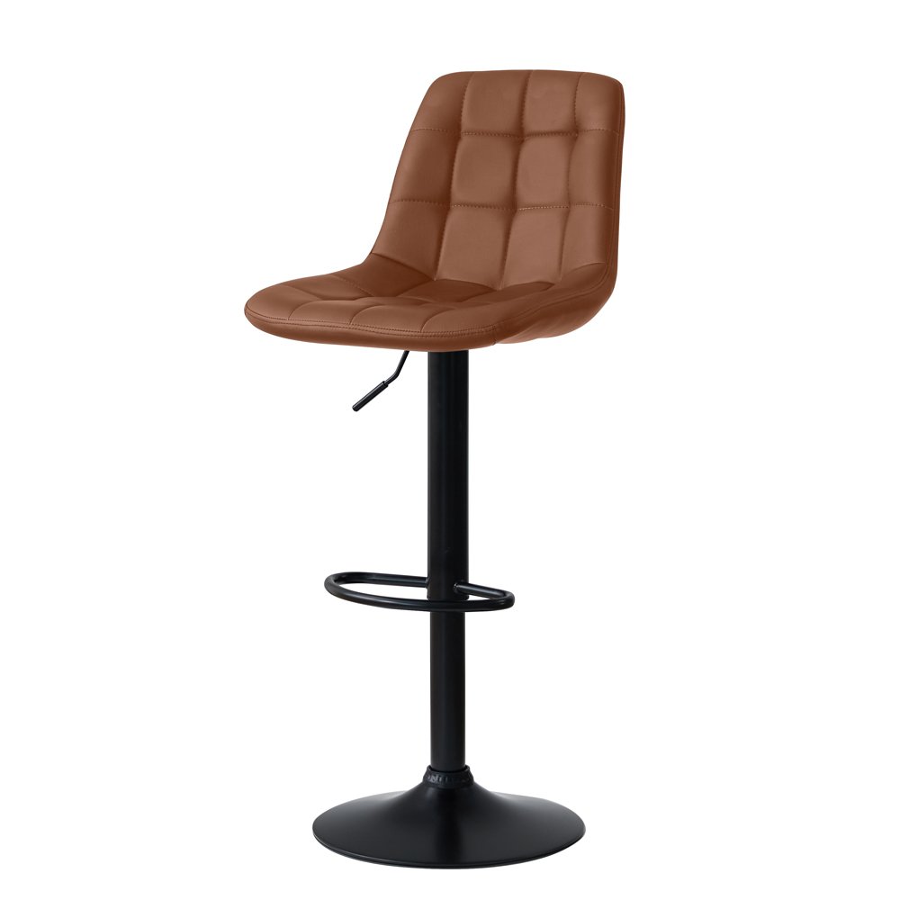 Banqueta Alta Elegance Estofada com Base Giratória e Regulagem de ...