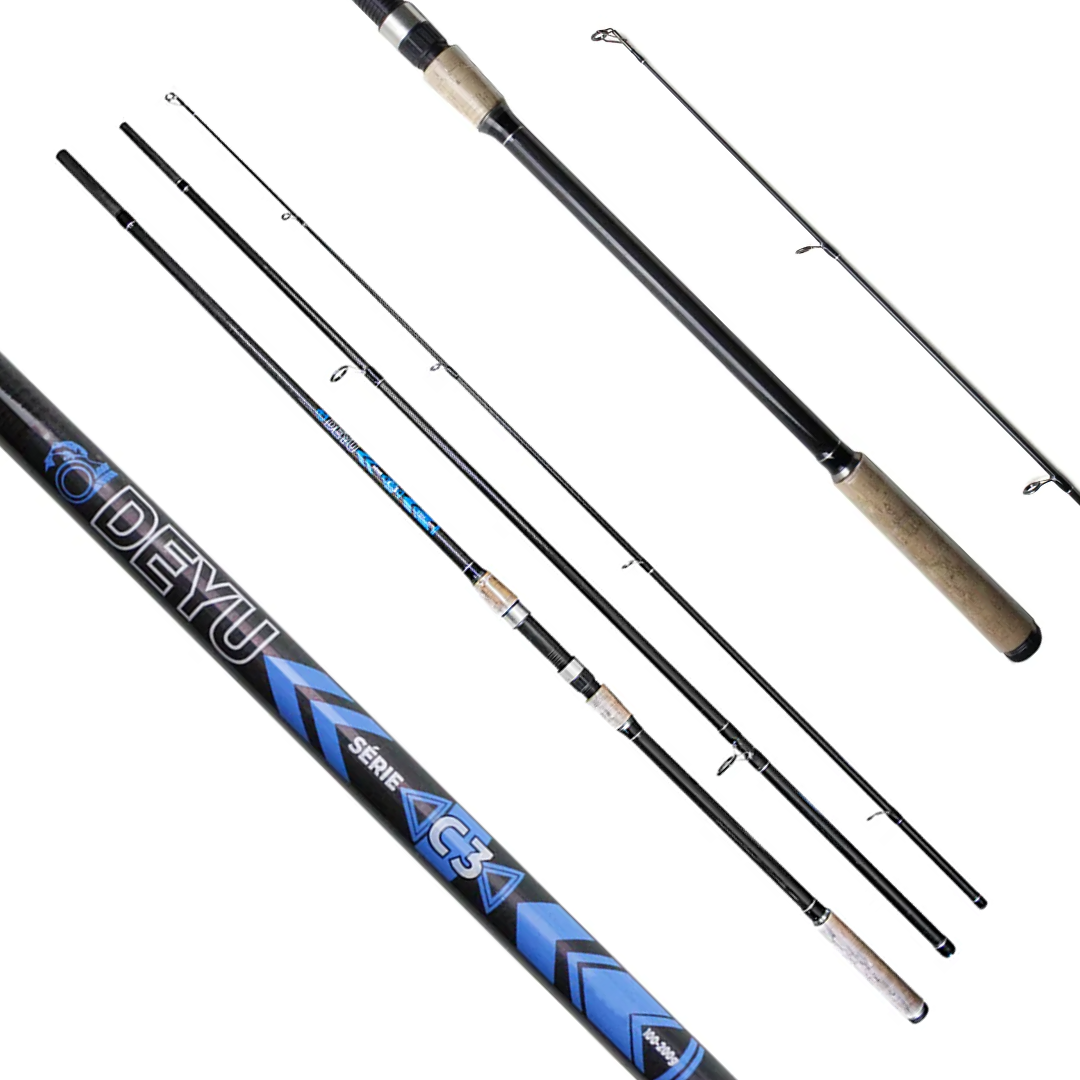 Vara Para Molinete Deyu 4,20m | 100-200g Série C3 - 3 Partes