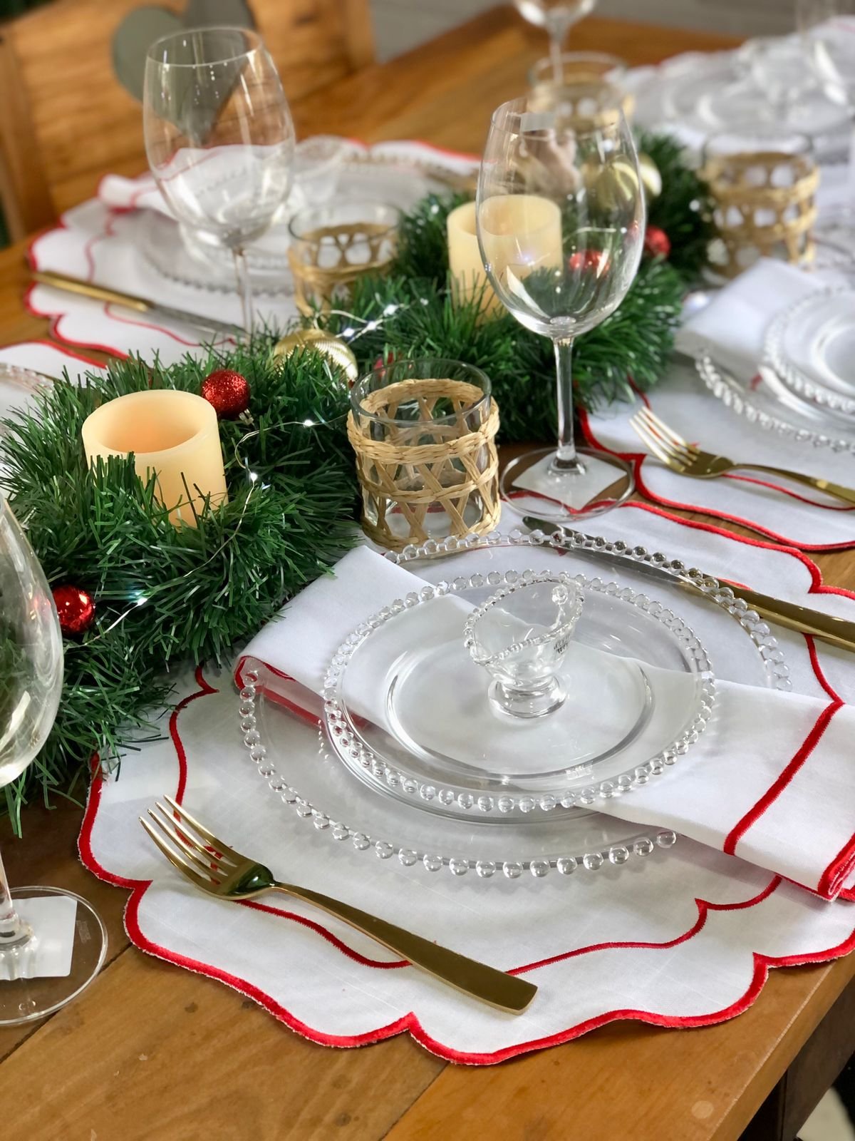 Combo para Jantar 12 Pratos Rasos + 12 Pratos Sobremesa Pearl Bolinha ...