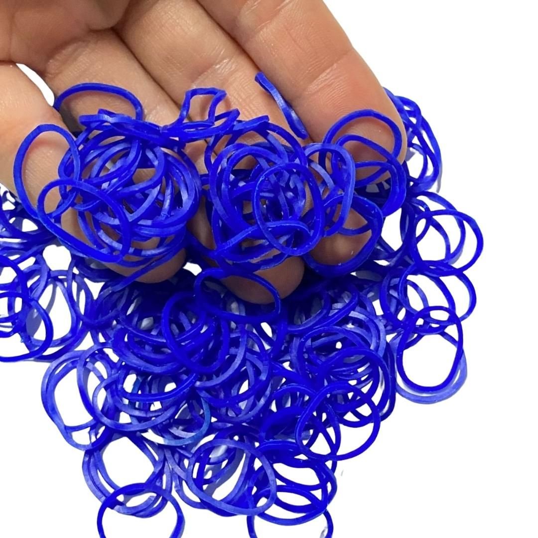 Elástico Grosso de Silicone - 100 un - Escolha a Cor