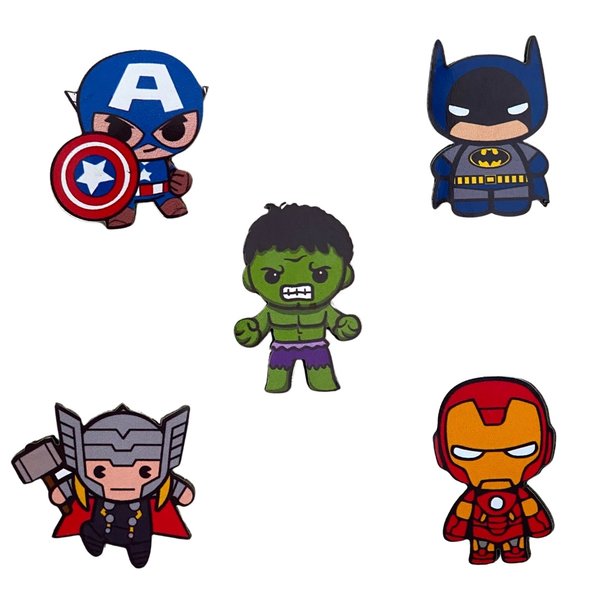 Adesivo Paper Heróis Marvel - 10 un