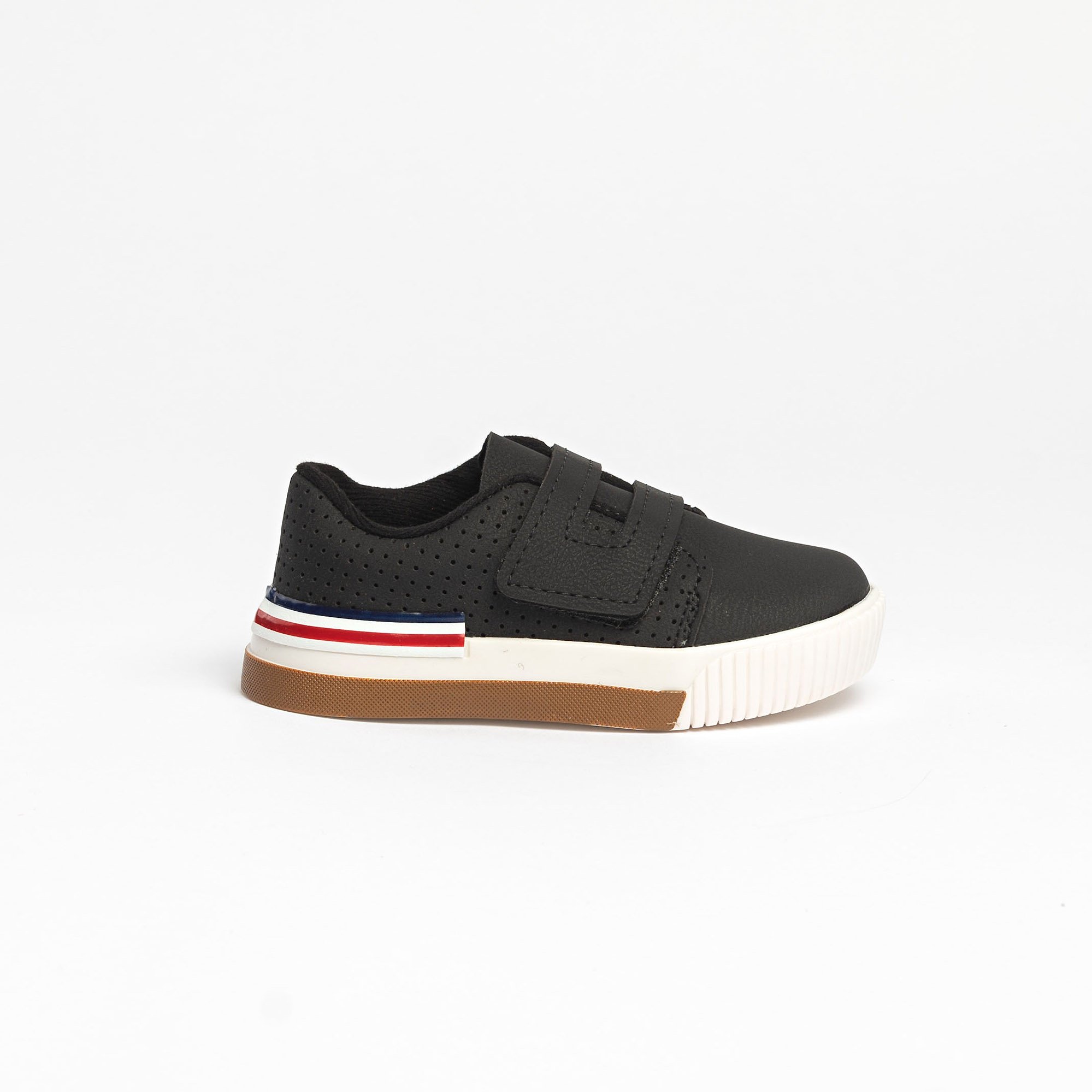 Tênis Velcro Molekinho 2615101 Preto Caramelo