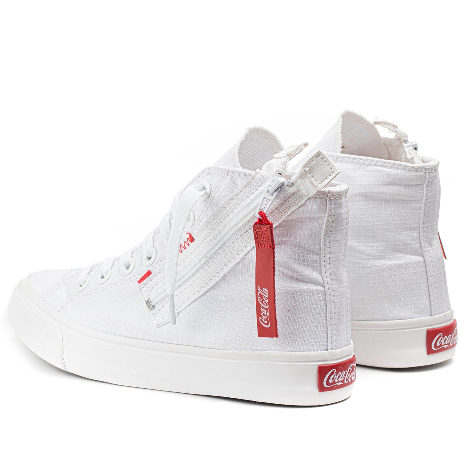 Tênis Coca Cola Atlanta Zipper Branco