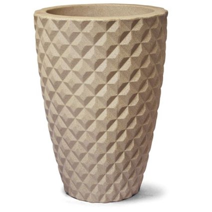 Vaso Diamante Cônico 26L Areia