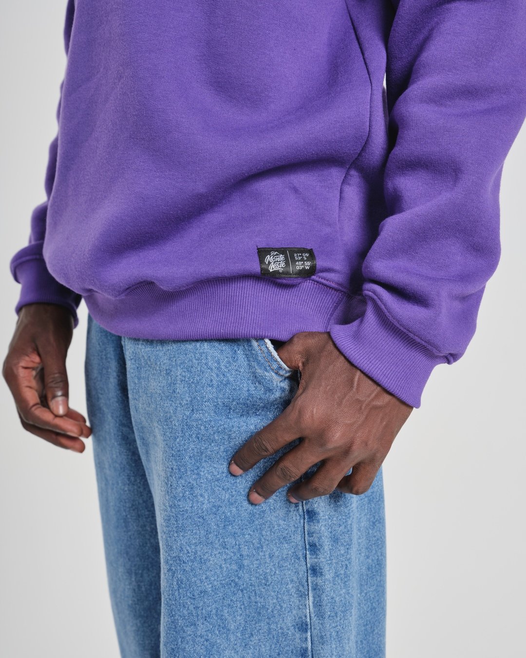 Blusão Monte Leste Moletom Careca - Roxo Liso