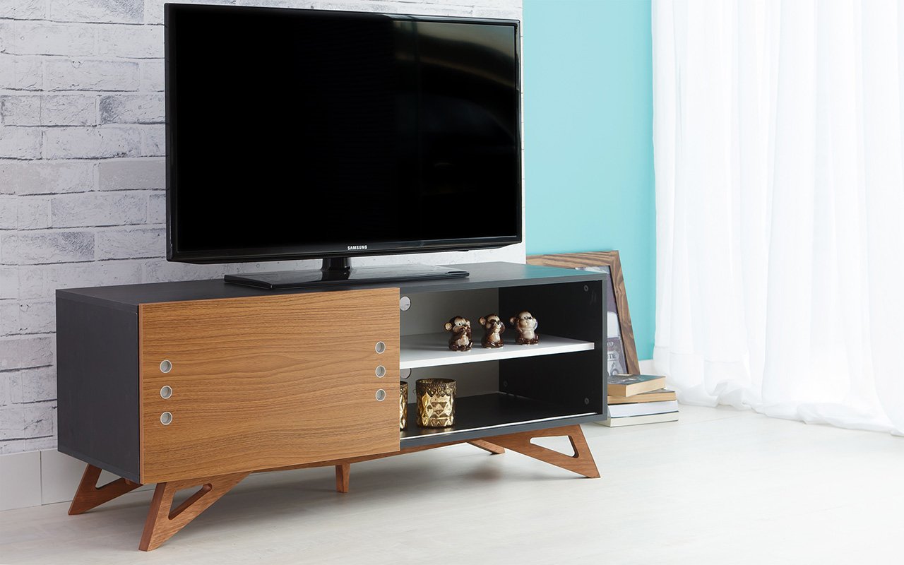 Rack Moderno para TV Freddie 180 cm MDF Preto