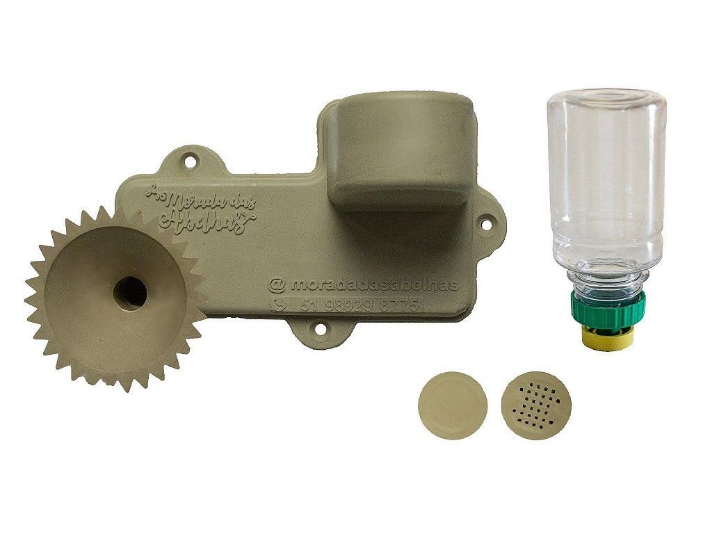 Kit 10 Alimentadores Roso ASF Com Labirinto Bebedor e Tampinhas