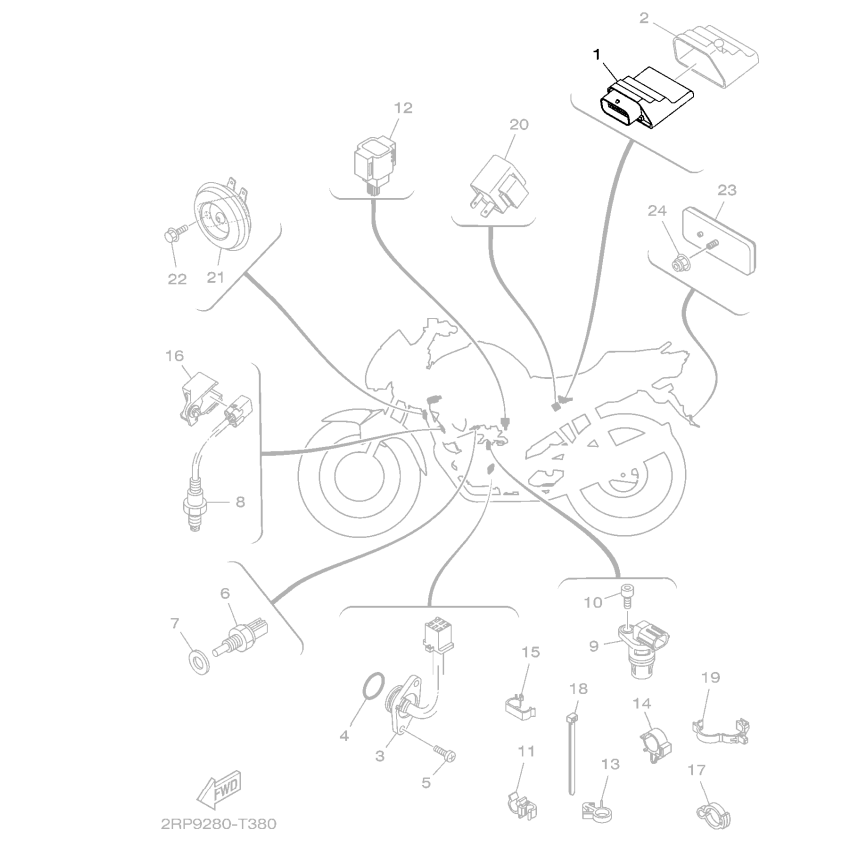 Motos Neno Shop - Modulo Ecu / Cdi Original Yamaha para YBR 150 Factor
