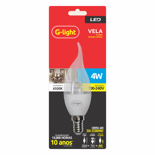 Lâmpada Vela Led 4W G-light Autovolt - MultiHaus
