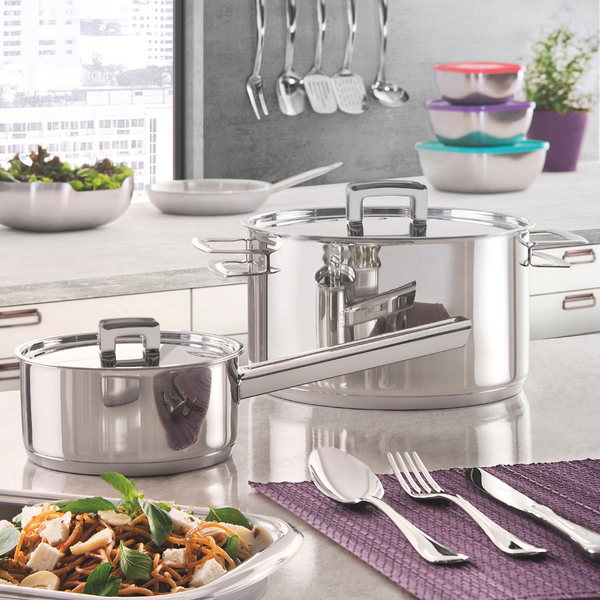 Jogo De Panelas Em Inox Brava Com 4 peças Tramontina