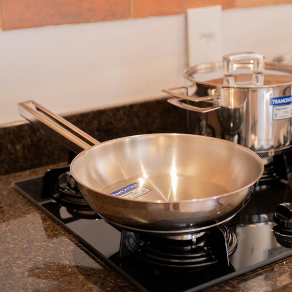 Jogo De Panelas Em Inox Brava Com 4 peças Tramontina