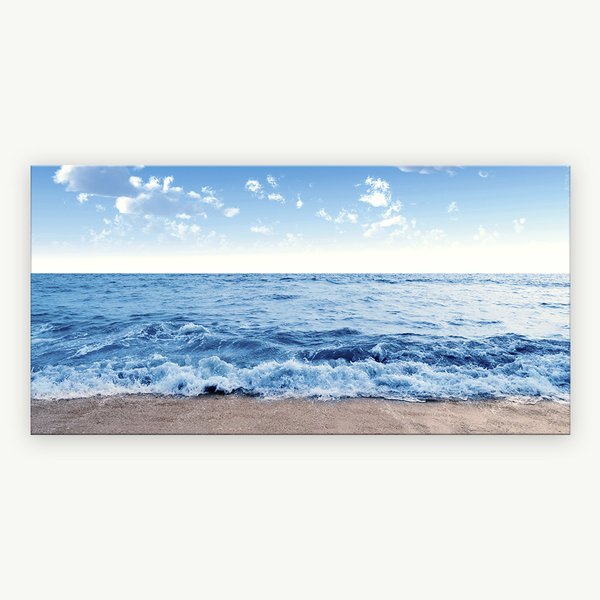 Quadro Decorativo 1 Tela Paisagem Ondas do Mar