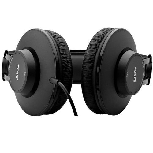 Fone De Ouvido AKG K52 Profissional Preto Sistema Fechado Over Ear