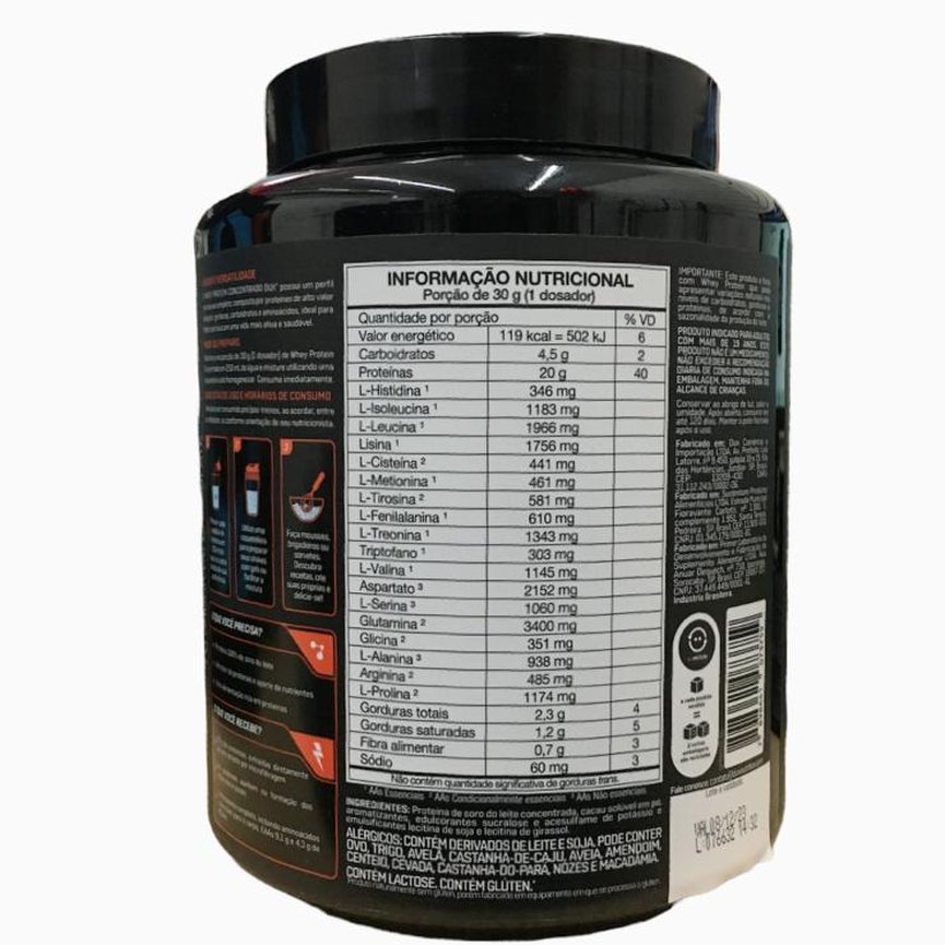Whey Protein Concentrado 1 8kg Dux Nutrition
