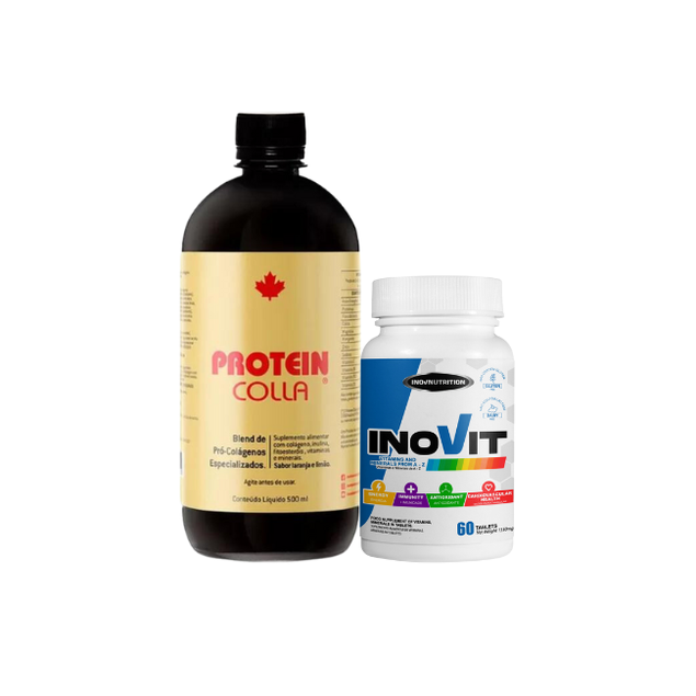 Kit Protein Colla 500ml Colágeno Hidrolisado Nutriscience + Inovit ...