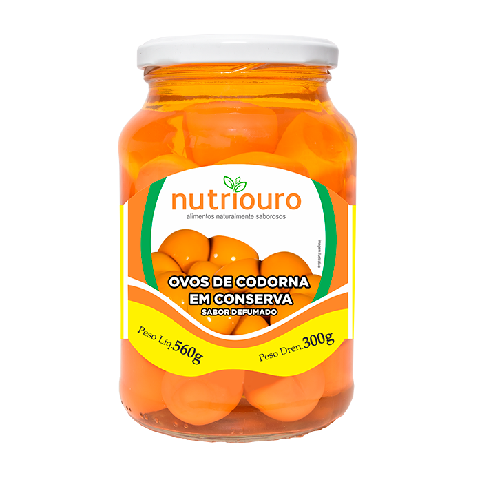 Ovo de Codorna em Conserva Sabor Defumado l NUTRIOURO