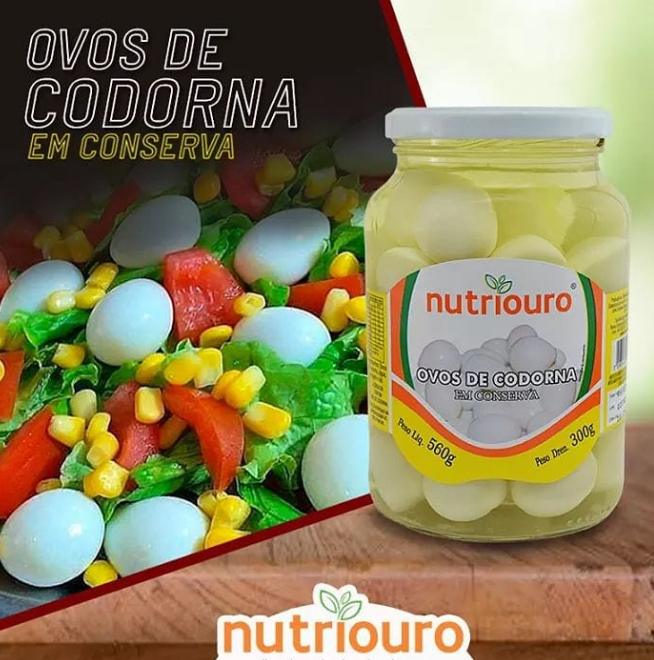 Ovo de Codorna em Conserva l NUTRIOURO