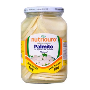 Palmito Pupunha Rodelas - Nutriouro - Nutriouro