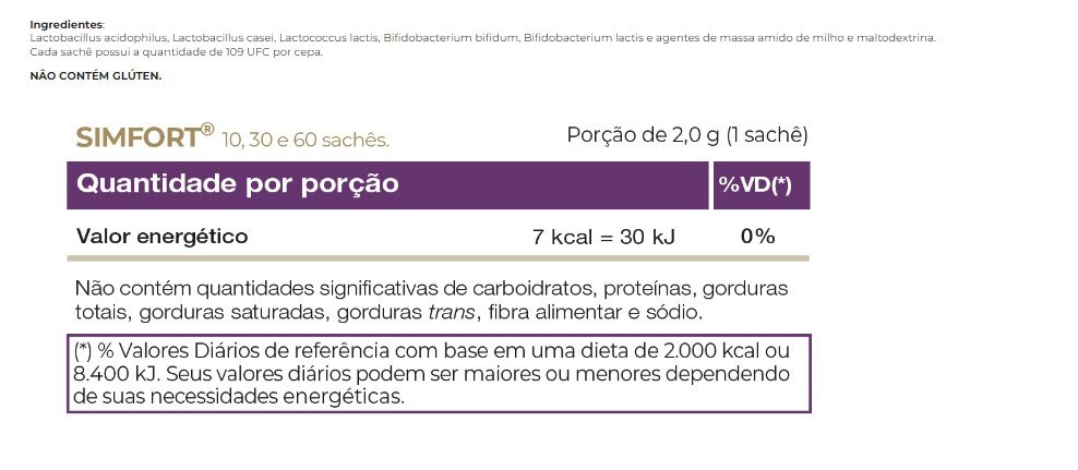 Simfort - Vitafort 10 Sachês de 2g