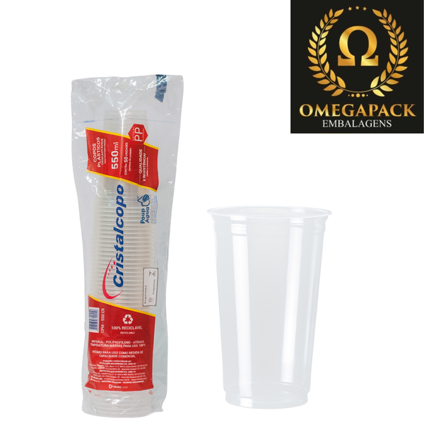Copo PP 550 ml Cristal c/ 50 un Copo PP 550 ml Cristal c/ 50 un