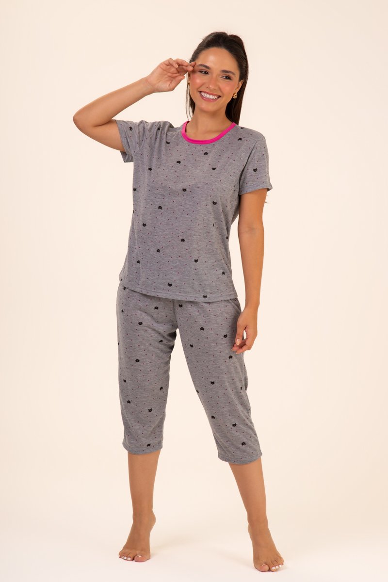 Pijama Feminino Capri - Aconchego - Os Mais Lindos Pijamas Capri é no ...