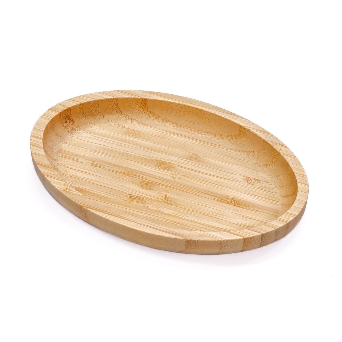 Bandeja em formato Oval de Bambu 23cm