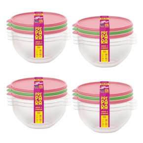 Kit 12 Potes 250ml de capacidade