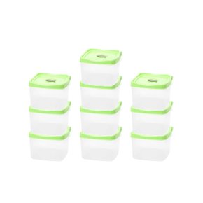 Kit 10 Potes Wave Quadrados 600ml