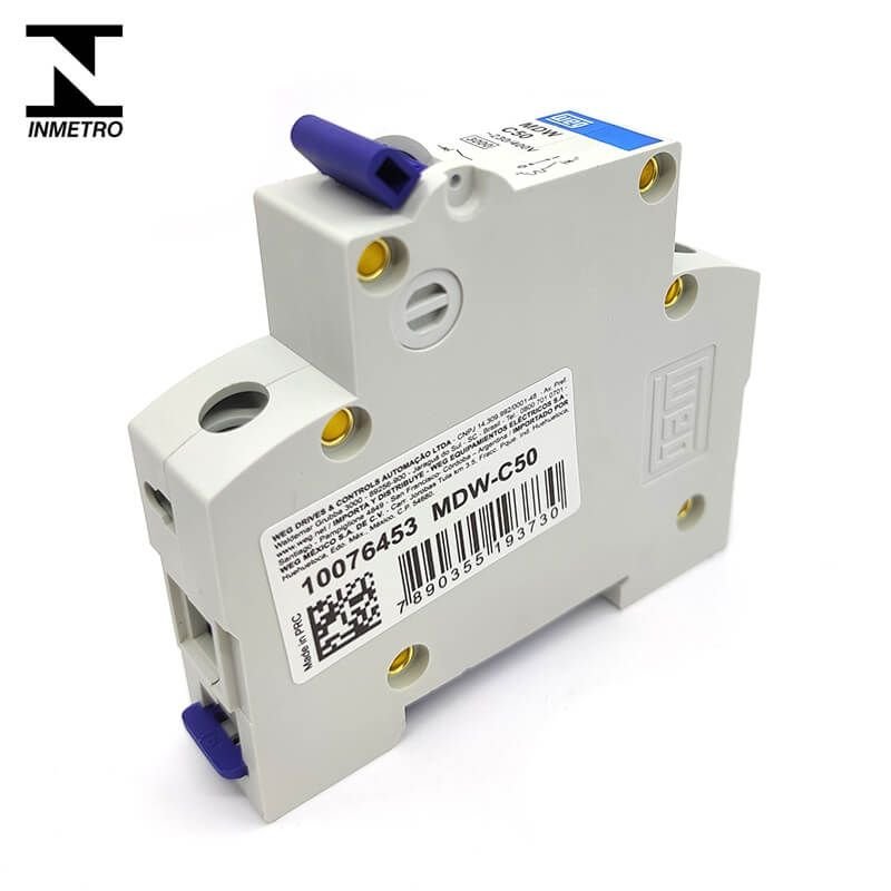 Disjuntor WEG Série MDW | 50A | Monopolar | Curva C