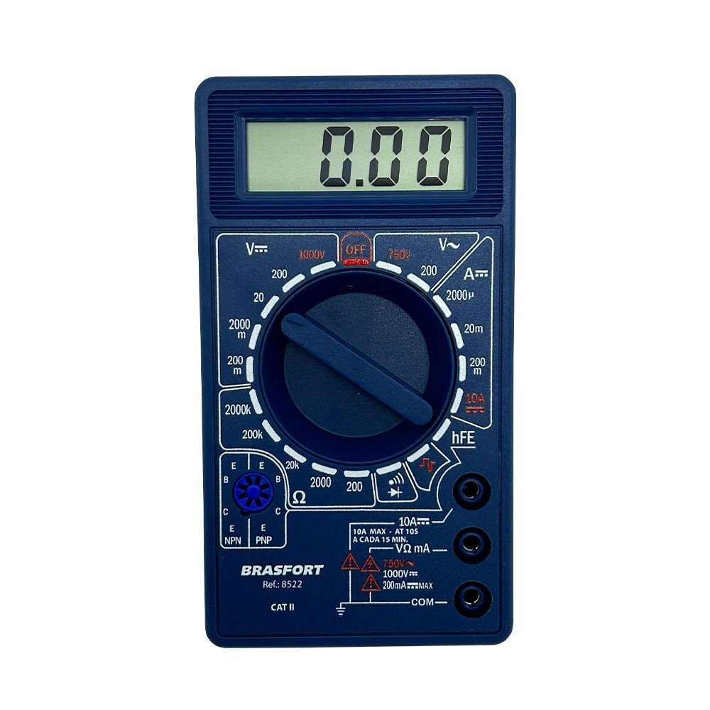 Multímetro Digital 8522 CAT II | Brasfort