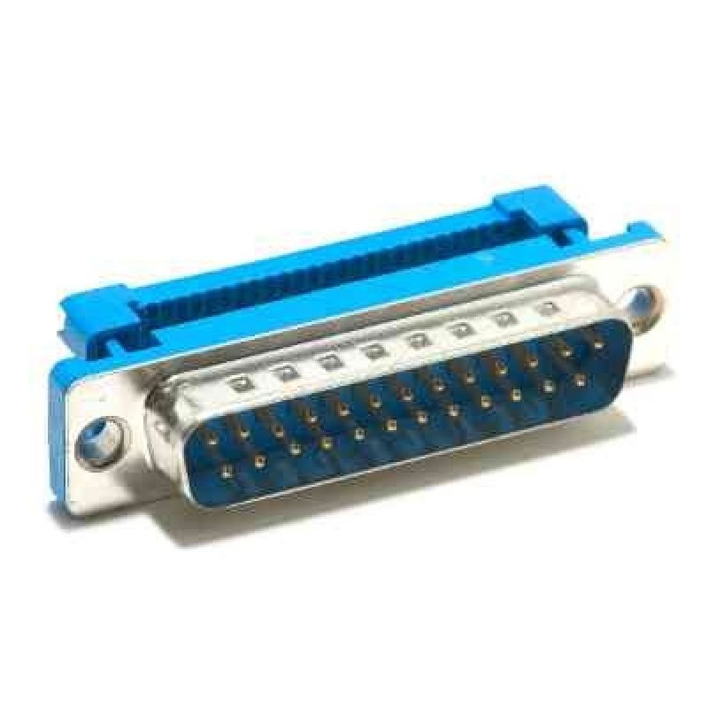Conector DB25 Macho IDC para Flat Cable