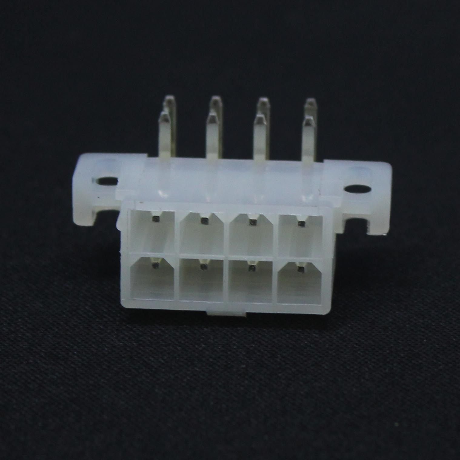 Conector Mini Fit PCI | 90° | Com Orelha | 2x4 - 8 Vias