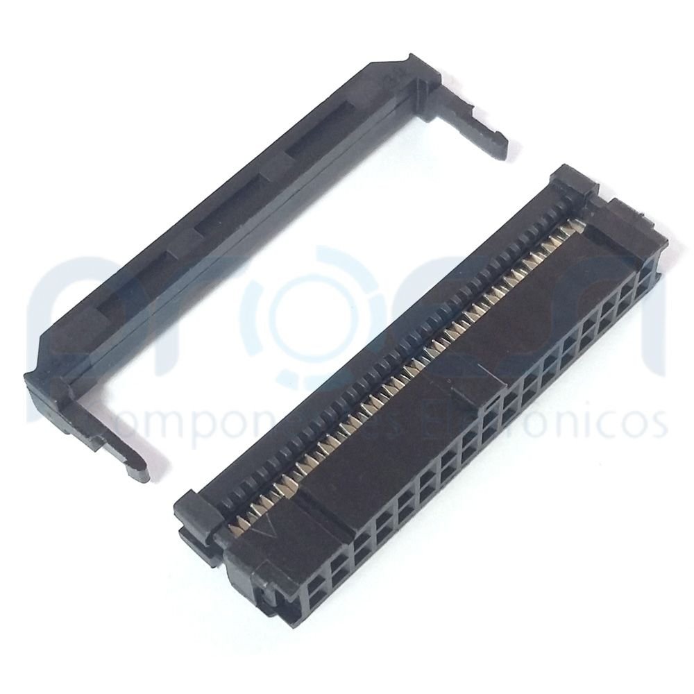 Conector Latch Fêmea 34 Vias com Aliviador