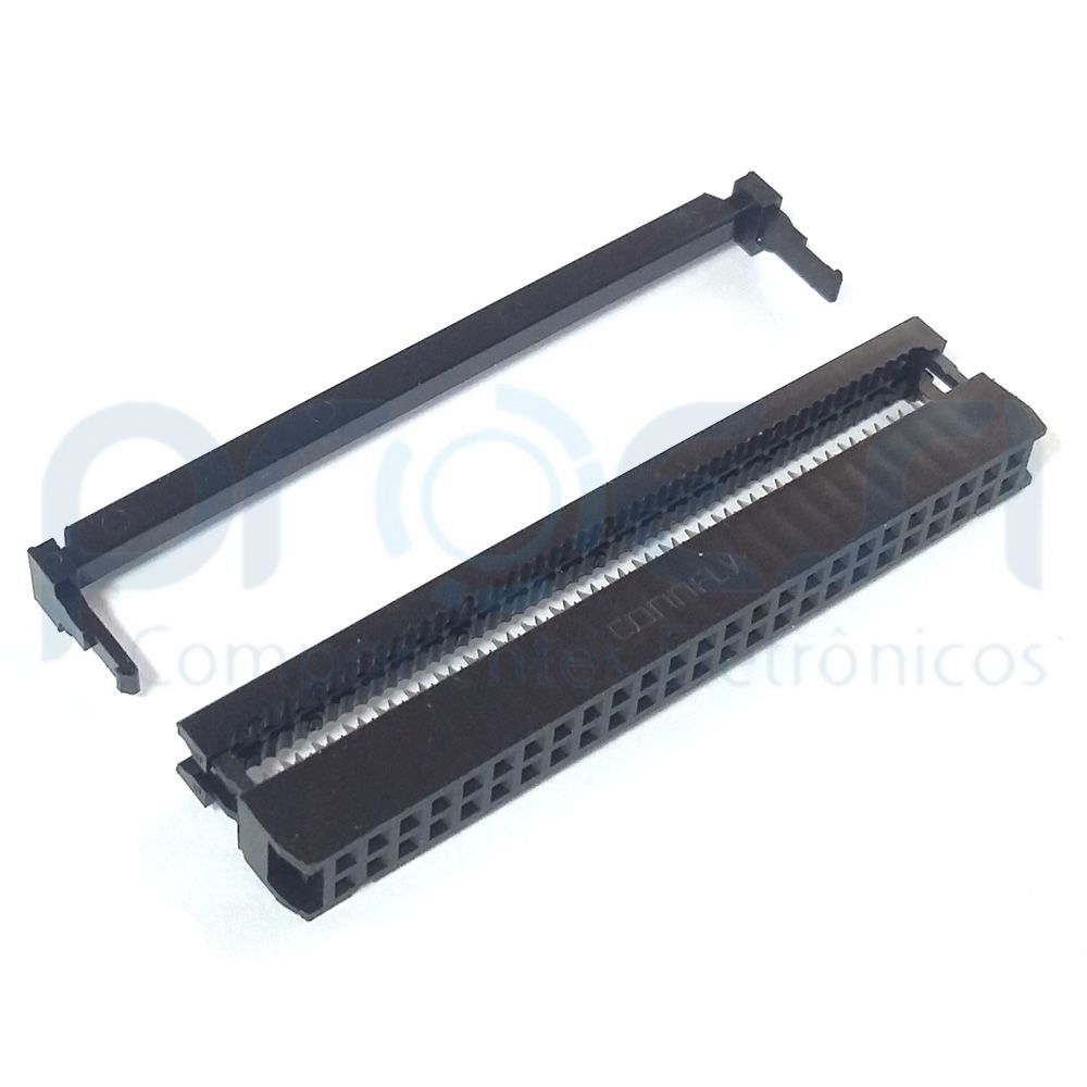 Conector Latch Fêmea 50 Vias com Aliviador