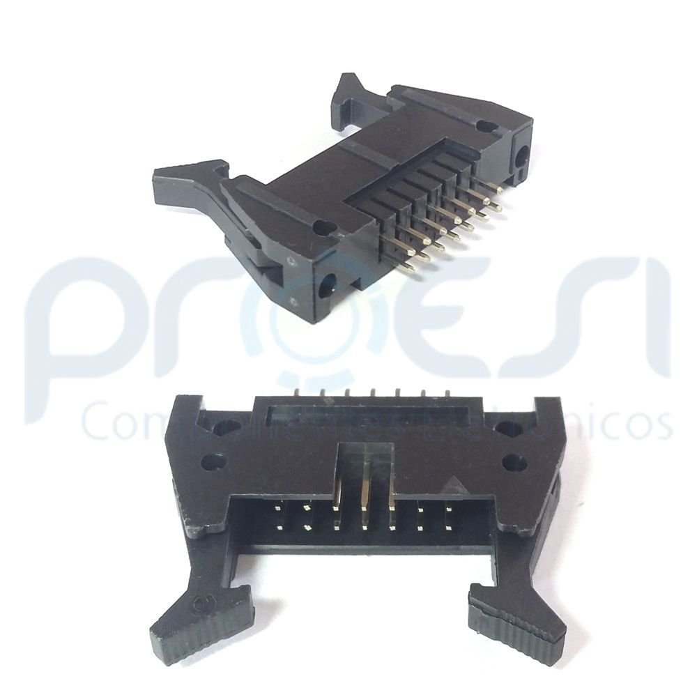 Conector Header 14 Vias Com Trava 180°