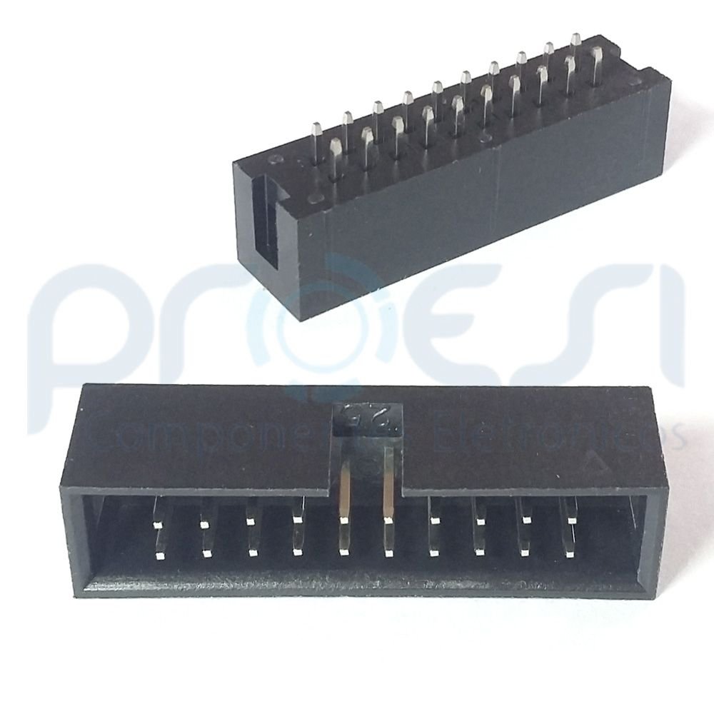 Conector Header 20 Vias Sem Trava 180°