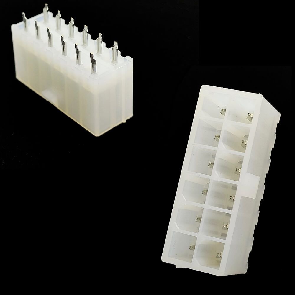 Conector Mini Fit PCI | 180° | 2x6 - 12 Vias