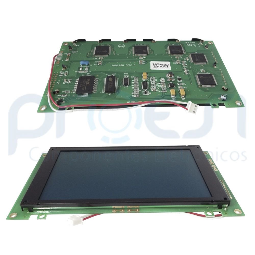 Display LCD Gráfico 240X128 - WG-240128A-TMI- com BACK, Azul