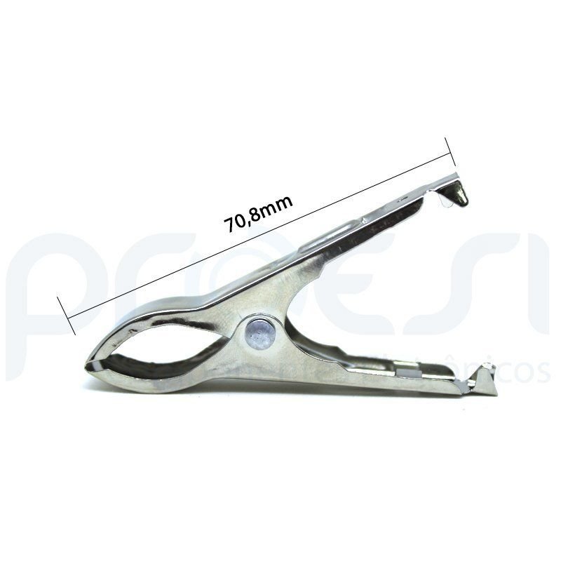 Garra Jacaré 70mm para Bateria - Vermelha preço