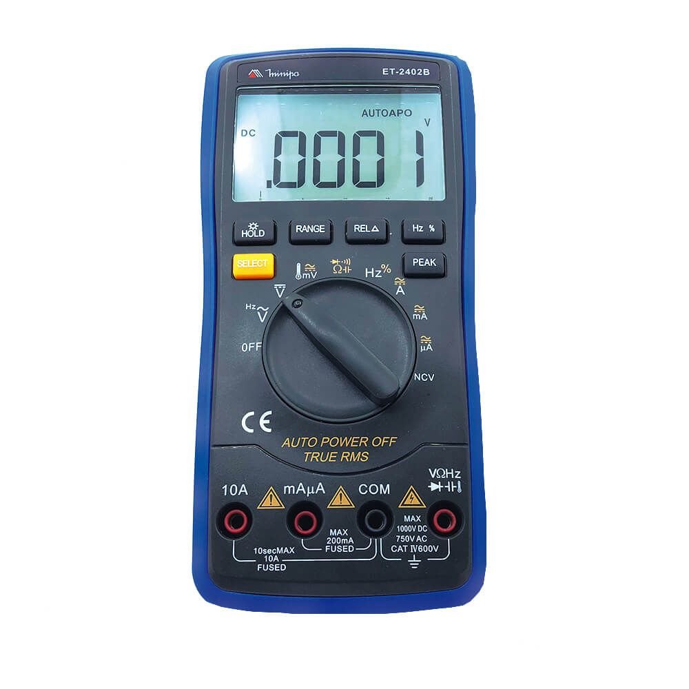 Multímetro Digital Minipa ET-2402B - CAT IV - NCV - True Rms