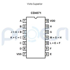 Circuito Integrado DIP CD4071 - Porta Lógica OR | Proesi Comp