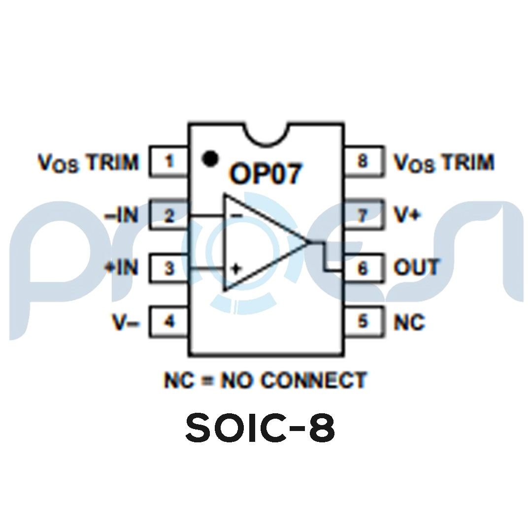 SMD OP07-CDR - Amplificador Operacional