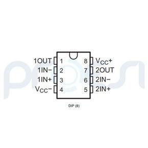 RC4558 - Amplificador Operacional - DIP