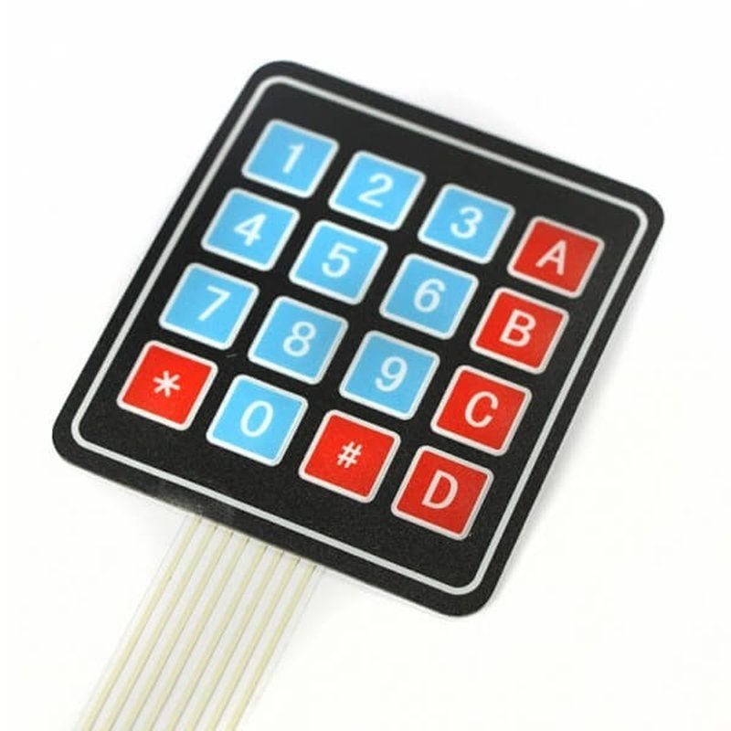 Teclado Matricial de Membrana, 16 Teclas