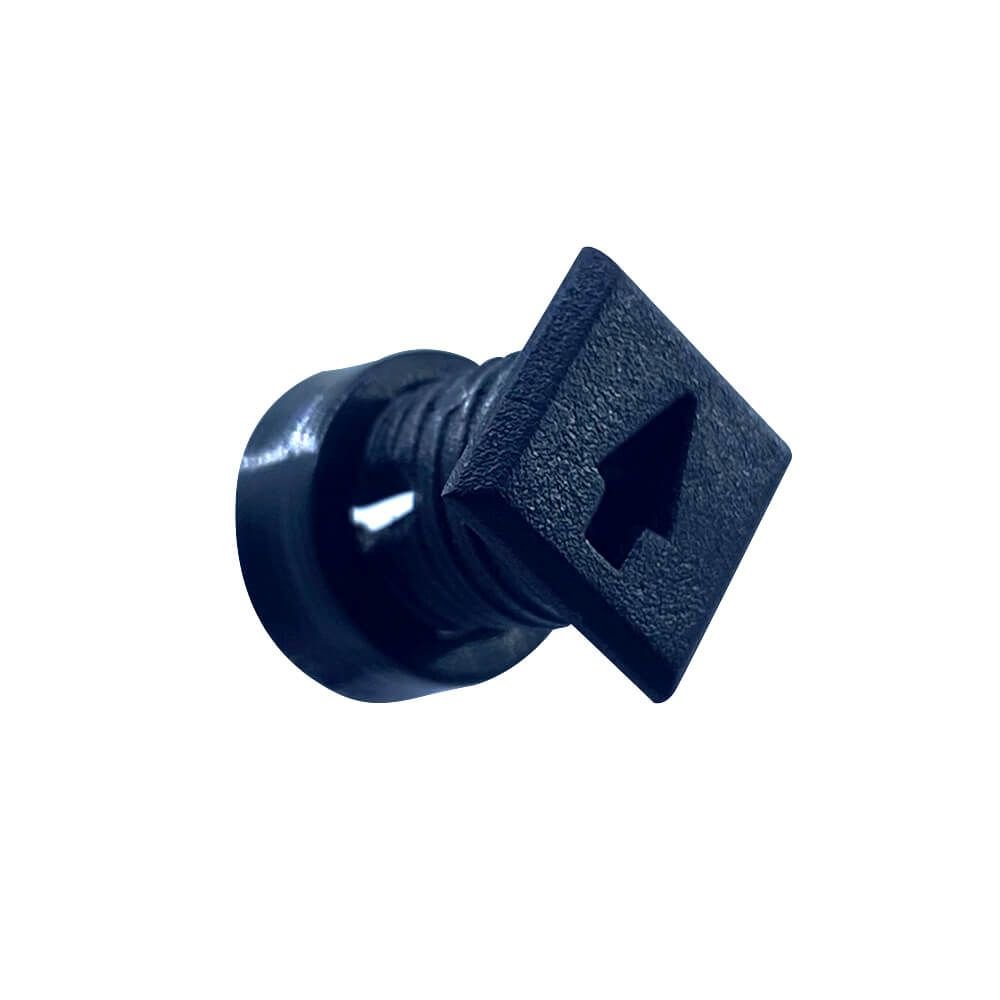 Suporte para Led 5mm Preto, com Indicador Seta